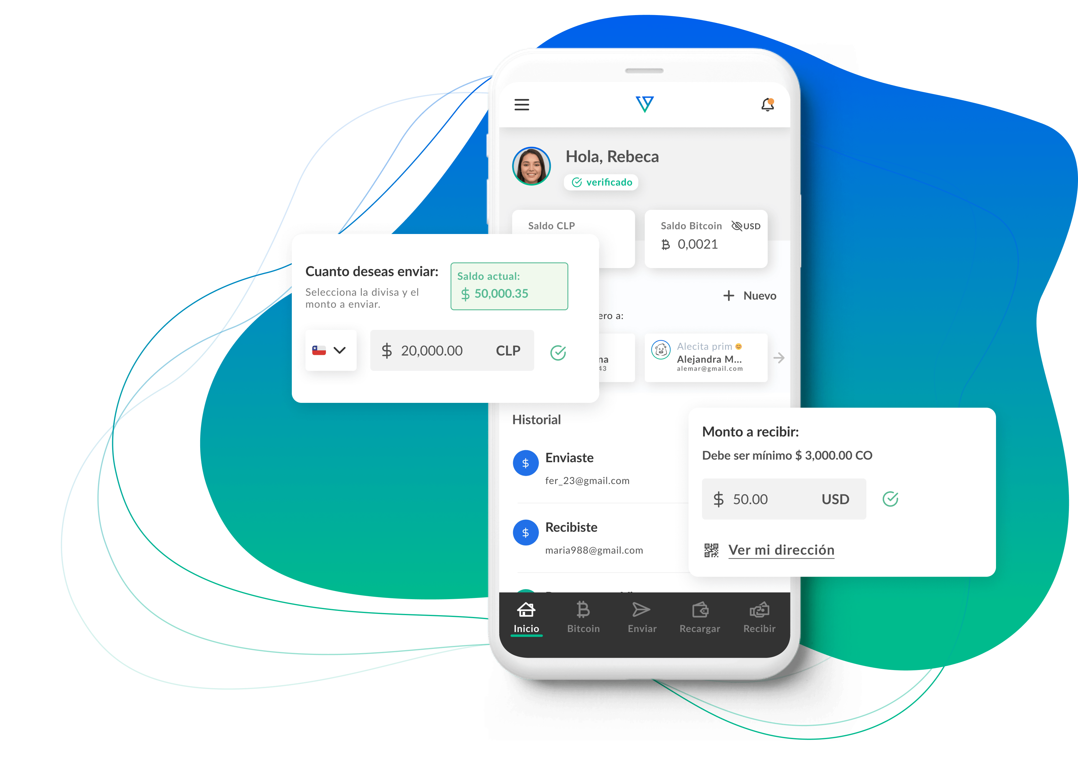 Billetera Digital para transferir dinero al extranjero | Vita Wallet