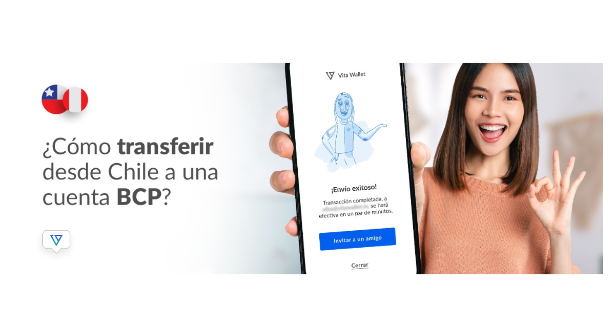 Transfiere dinero al BCP desde Chile - Vita Wallet