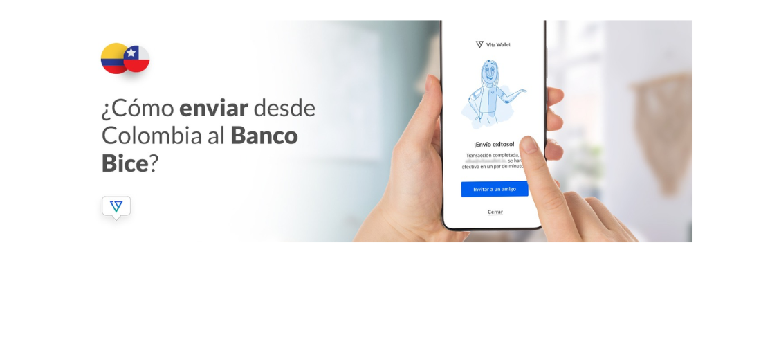 Envía dinero desde Colombia al Banco Bice de Chile - Vita Wallet