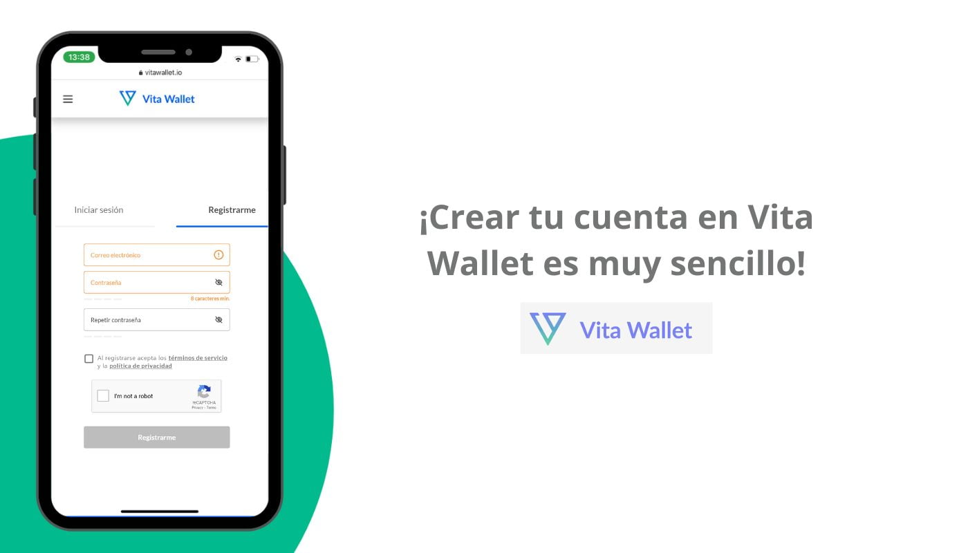 Sigue estos simples pasos para crear tu cuenta en Vita Wallet - Vita Wallet