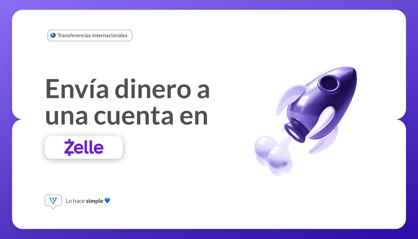 Envía dinero desde Vita a un usuario con cuenta en Zelle - Vita Wallet