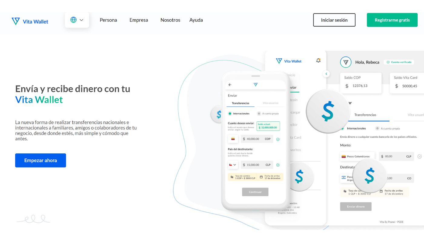 Aprende a usar el menú principal de tu Vita Wallet - Vita Wallet