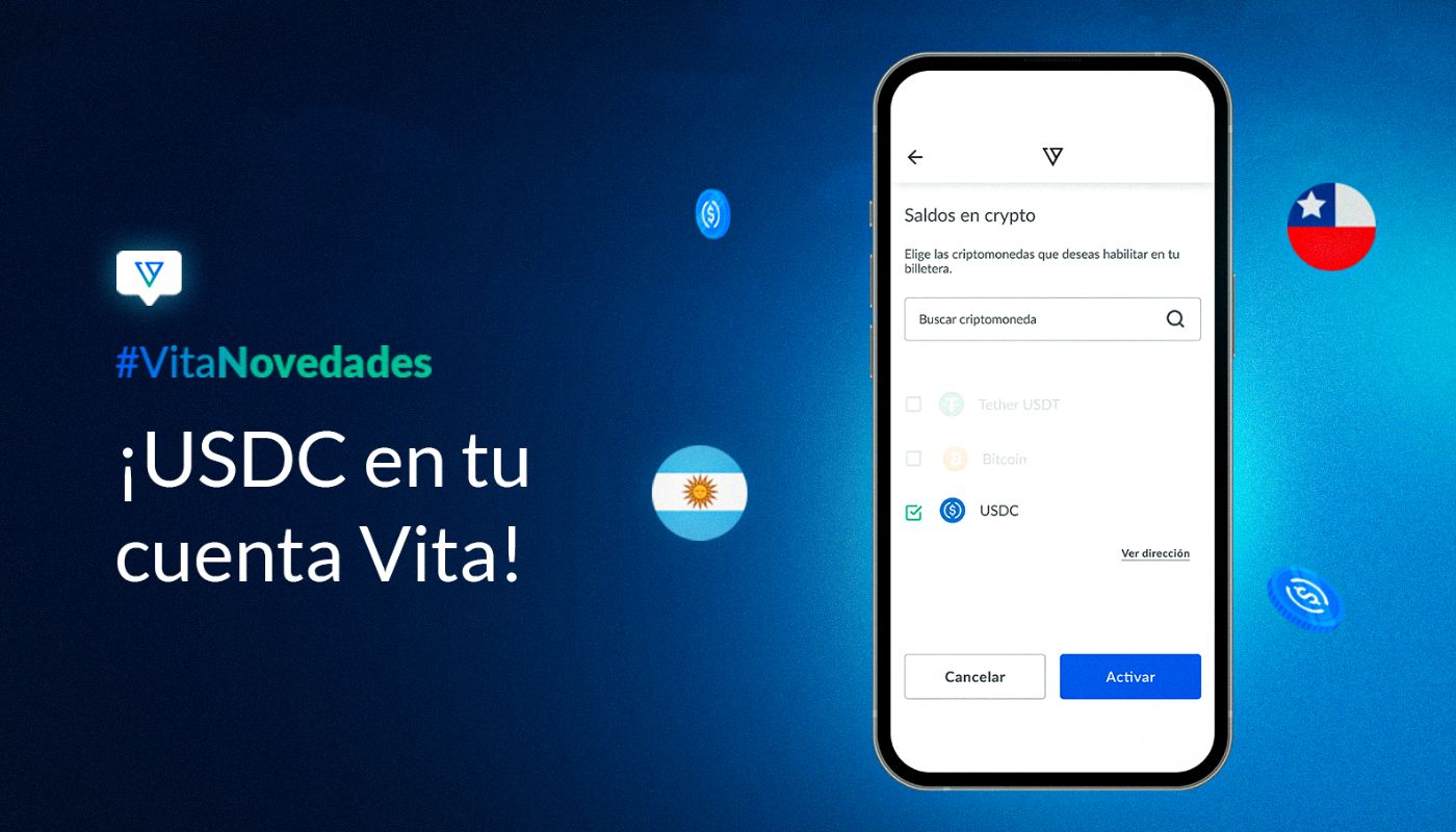 Retira USDC desde tu billetera en Vita Wallet - Vita Wallet