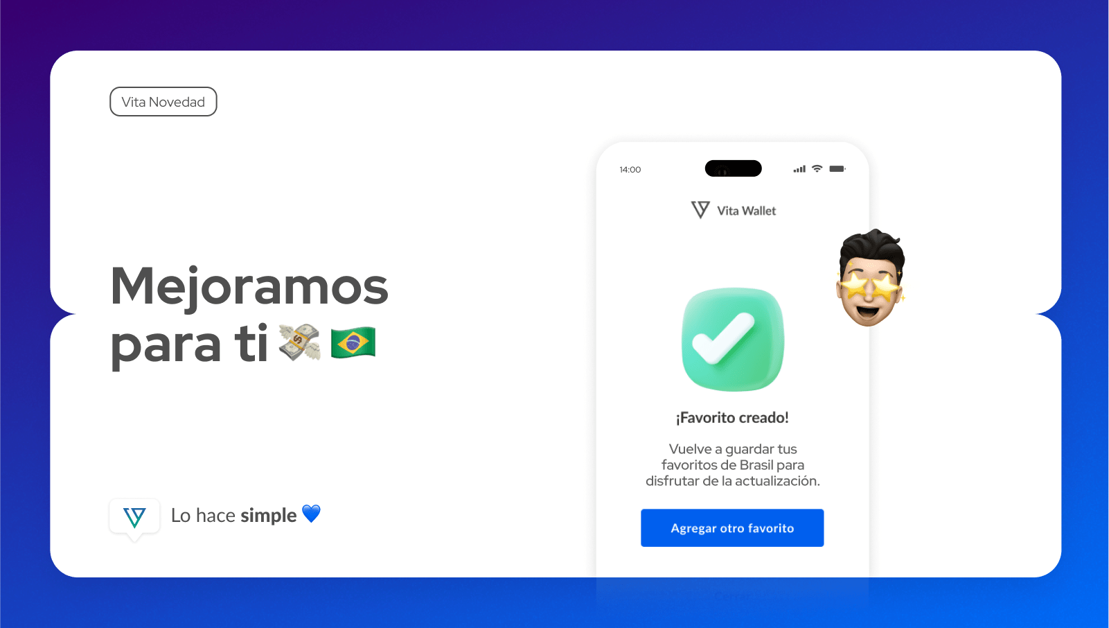 Transferencias más rápidas a Brasil con sistema PIX - Vita Wallet